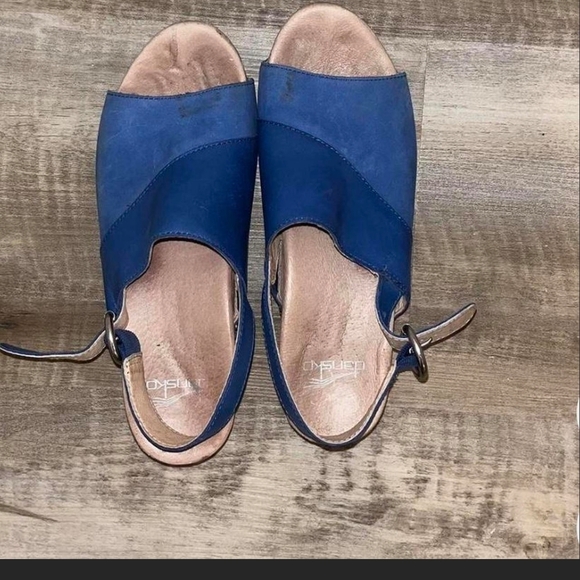 Dansko | Shoes | Dansko Blue Womens Sandals | Poshmark